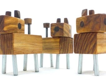 Wooden Robot Toy Geek Gift Toy Robot Wood Robot wood