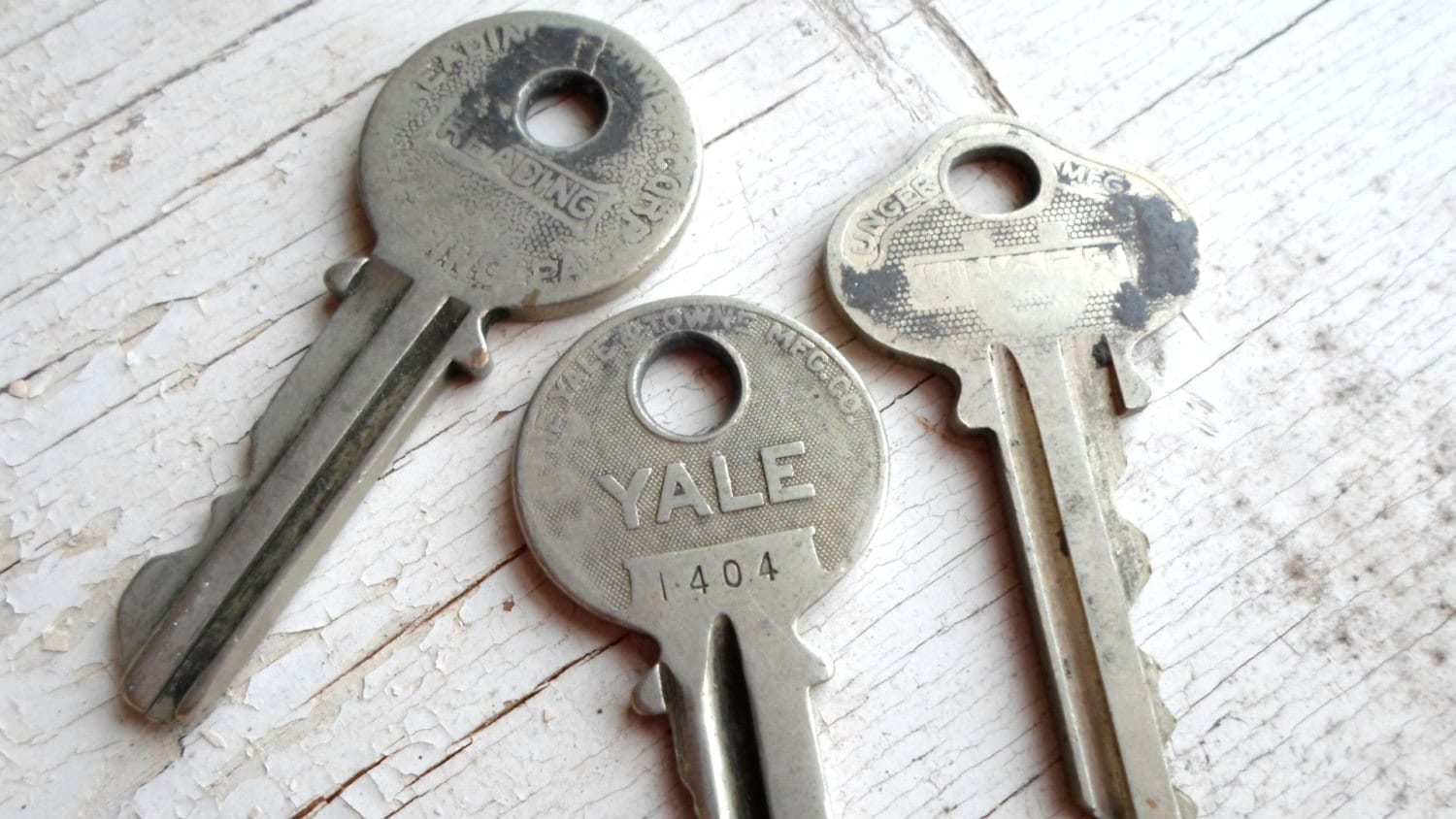 Keys Metal Keys Flat Key Thick Keys Vintage Industrial