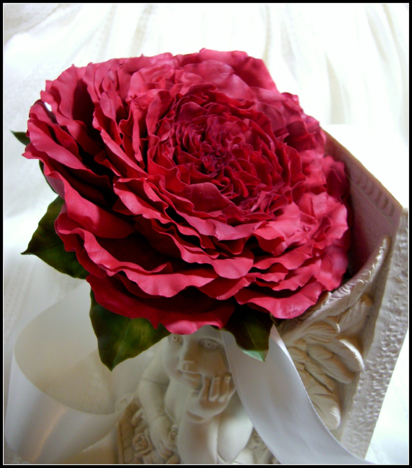English Rose Glamelia Wedding Bouquet by aLovelyroseDesigns