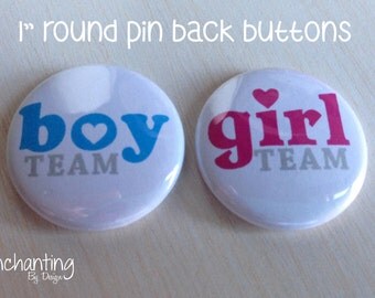 Gender reveal button | Etsy