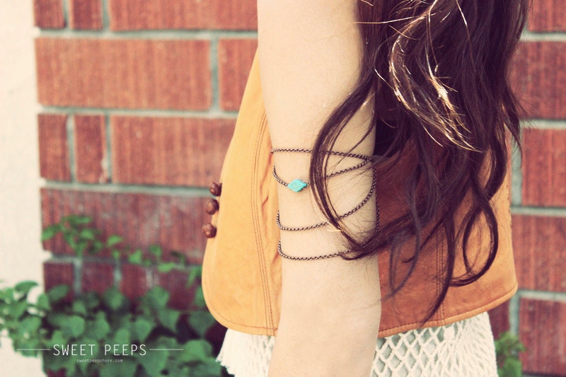 Bronze Chain Armlet Slave Bracelet Arm Bracelet Piece Body