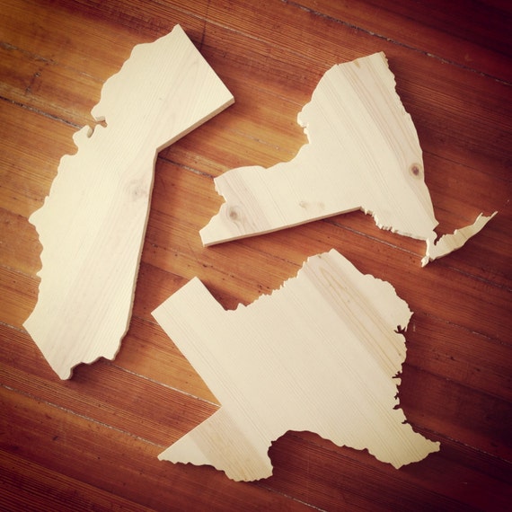 Items similar to PLAIN (unfinished) State Plaqes - FULL SIZE on Etsy