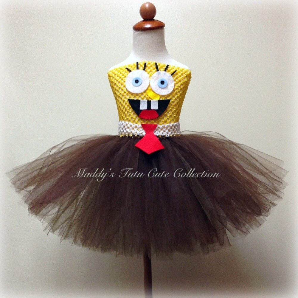 Spongebob Squarepants Inspired Tutu Dress-Sizes: Newborn 6-24