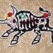 Gothic Bull Skeleton Day of the Dead Iron On Embroidery Patch
