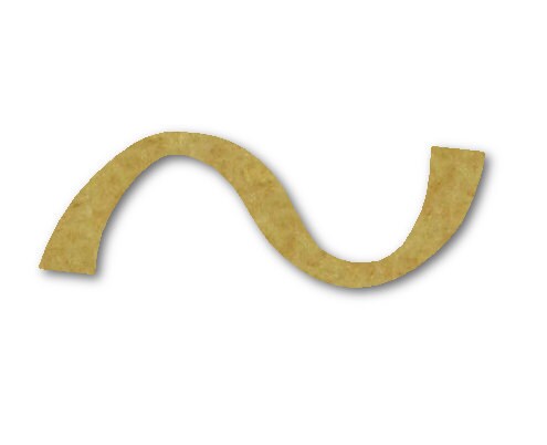 Unfinished Wooden Shapes/Symbols Tilde