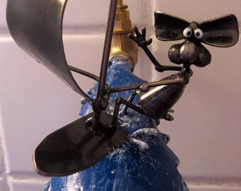 Electrician Mouse Metal Sculpture Trust me i'm an