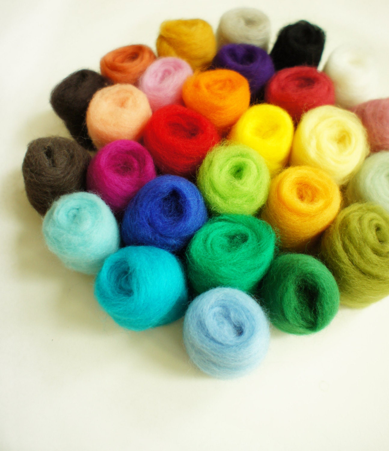 Sale 24 Needle Felting Wool Needle Felting Wool Platter