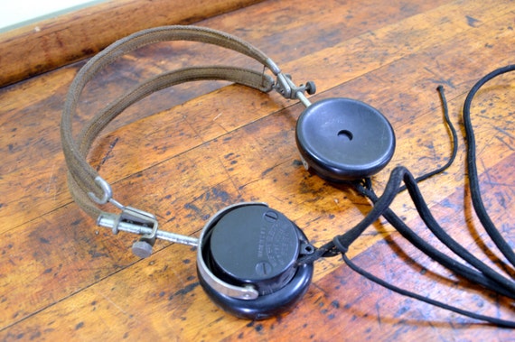 Vintage Headphones 1918 Western Electric Headphones Personal