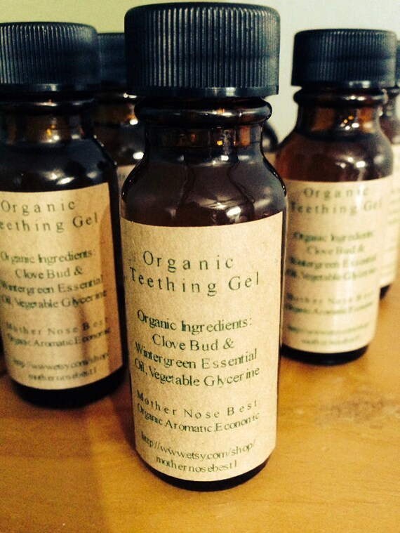 Organic teething gel