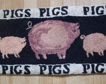 Pig rug | Etsy
