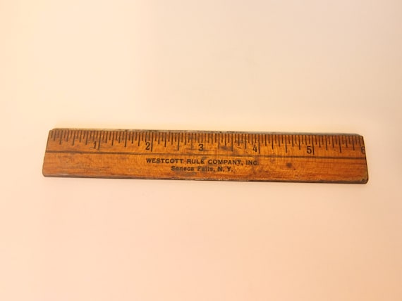 Vintage 6-inch wooden ruler