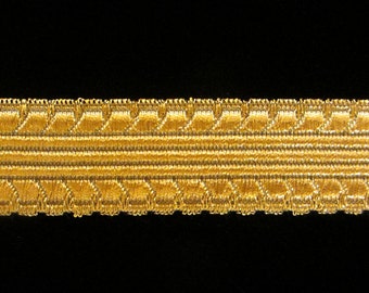 808 Metallic galloon trim Chevron 3/4 19mm by PalladiaTrims