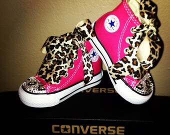 Popular items for leopard converse on Etsy