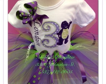 Popular items for barney tutu set on Etsy