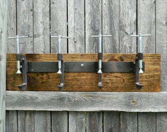 C Clamp Coat Rack