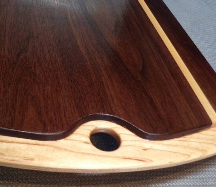 Wooden cutting board made with black walnut by HartmanWoodworks
