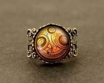 Doctor Who Adjustable Ring, Dr Who masters fob ring, Doctor Who ...