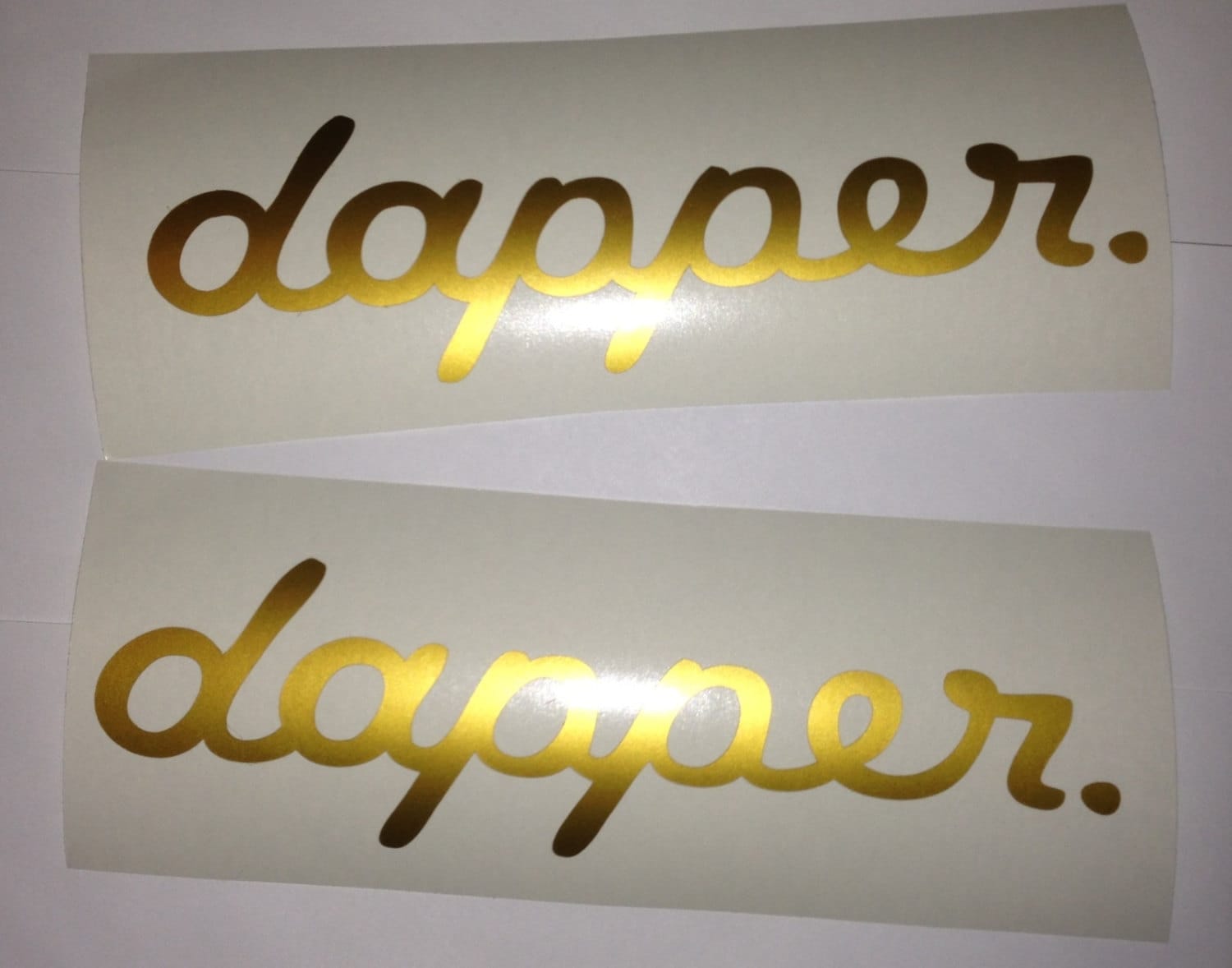 Dapper Stickers Decals Set of 2 7 X 2 stance