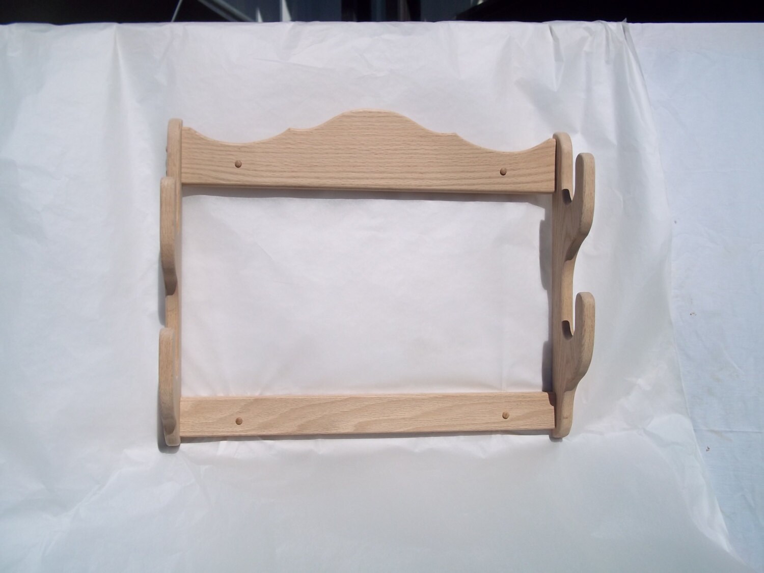 2 Gun Rack Wall mount gun display rack Red by Oakwoodgunracks