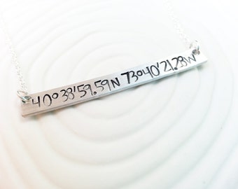 Periodic Table Element Necklace Hand Stamped by larkandjuniper