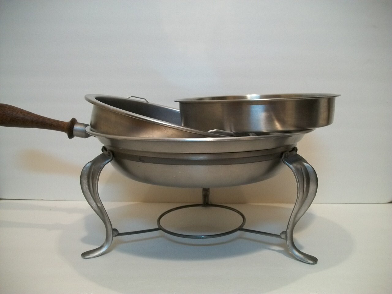 Vintage Puralum portugal Chaffing Dish, Buffet Pan, 4 Piece Aluminum ...
