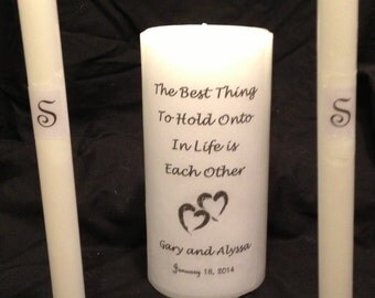 Popular items for unity wedding candle on Etsy