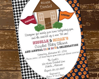 House Divided Baby Shower Invitation - Digital File