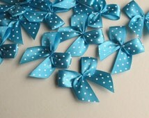 Unique small blue bows related items | Etsy