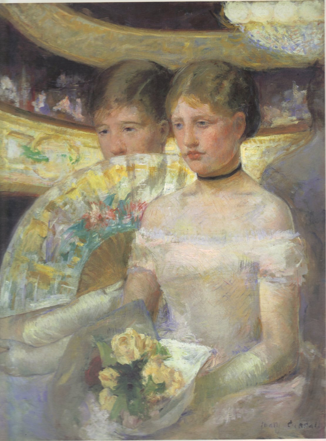 Mary Cassatt Painting of Young Women at the Opera Large Print