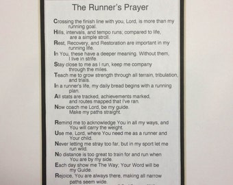 The Marathon Runner's Prayer