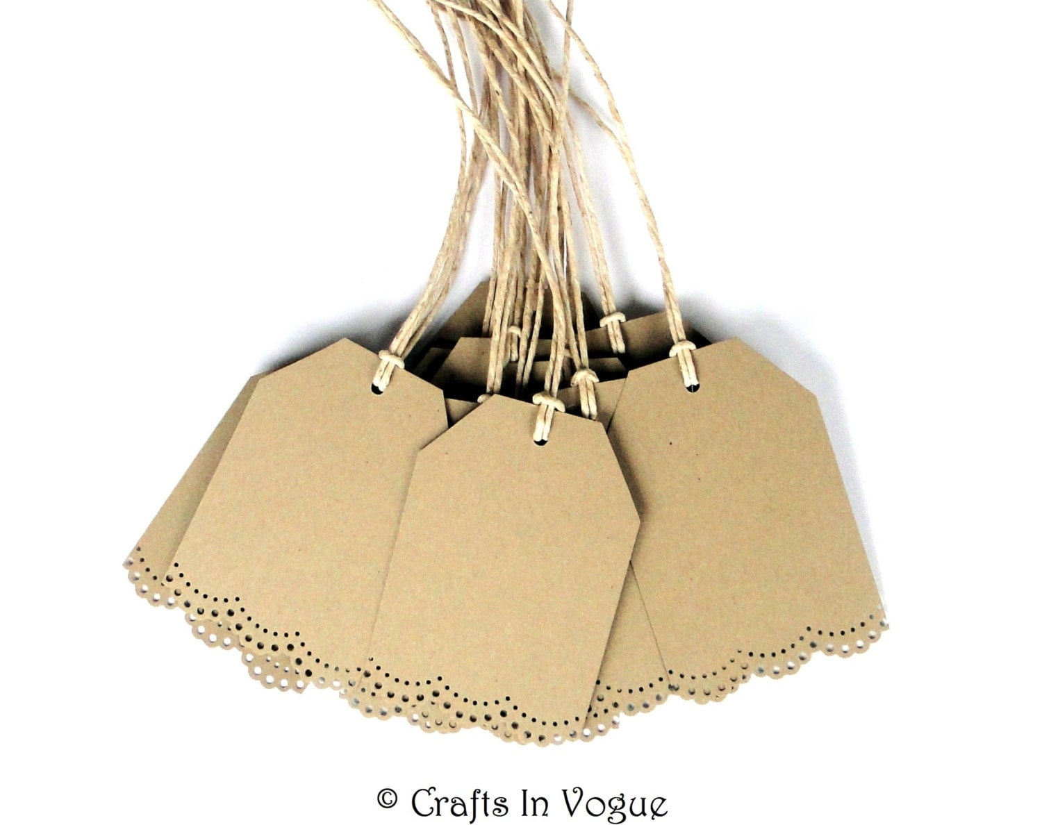 25 Large Doily Lace Border Tags Gift Tags Wish TagsBaby