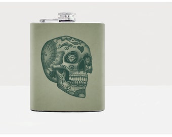 Popular items for skull flask on Etsy