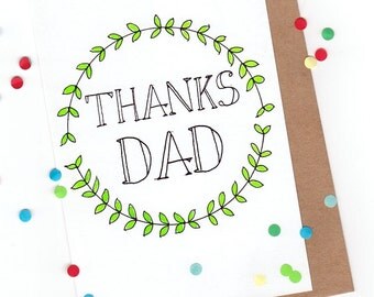 Popular items for thanks dad on Etsy