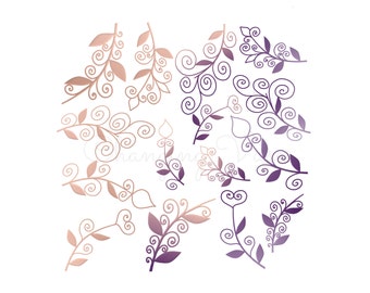 Popular items for purple flourish on Etsy