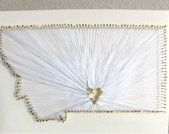 Unique string art heart related items | Etsy