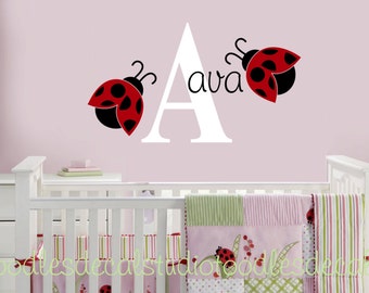 Ladybug wall decal | Etsy