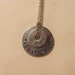 The Maze Runner Hand Stamped Washer Necklace on Chain