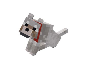 Minecraft Dog Sitting Vinyl Wall Decal