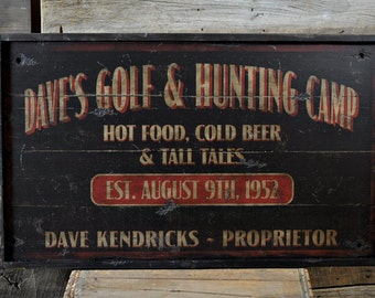 Custom Service Station Sign Primitive Rustic by TheLiztonSignShop