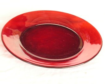 Popular items for red cake plate on Etsy