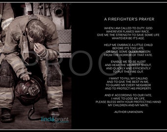 Popular items for firefighters prayer on Etsy