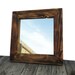 Rustic Wood Mirror Man Cave Industrial Mirrors Country