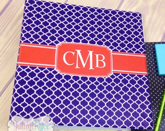 Monogrammed binder | Etsy
