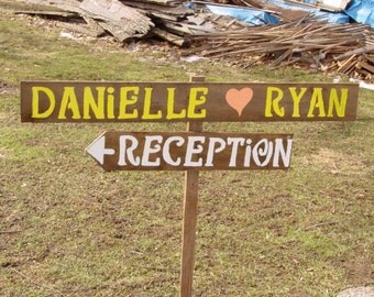 Rustic wedding signs reception 3 blank diy by primitivearts