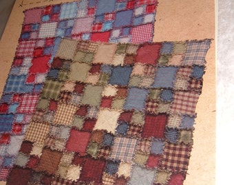 Rag quilt patterns | Etsy