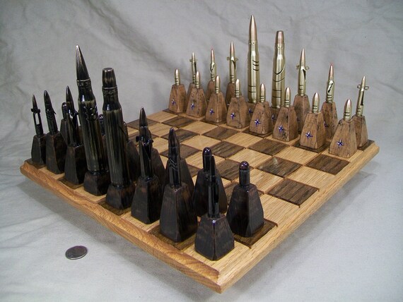 NATO vs SOVIET Bullet Chess Set MIXED Calibers