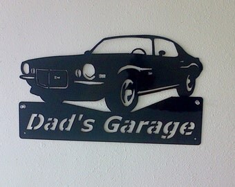 Man Cave Classic 1970 Chevrolet Camaro Personalized Garage Sign Custom ...