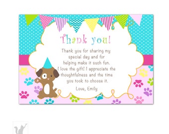 Printable Personalized Gray Chevron Thank You Card by pinkthecat