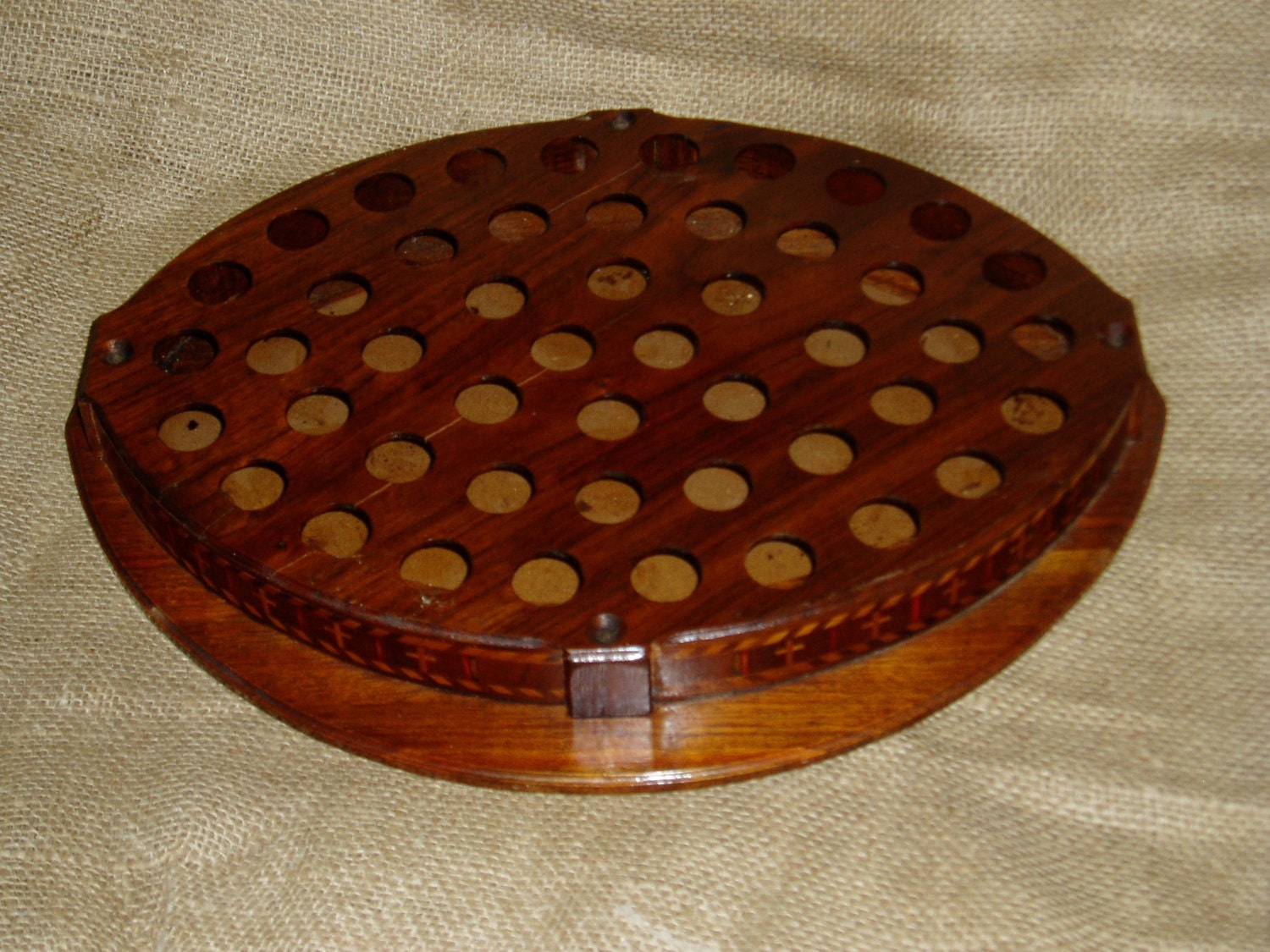 Antique Wood Inlaid Marquetry Communion Tray, Folk Art – Haute Juice