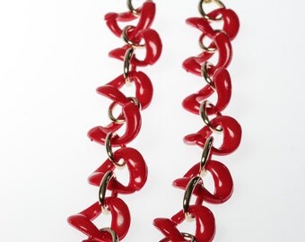 Popular items for Red Chain Necklace on Etsy